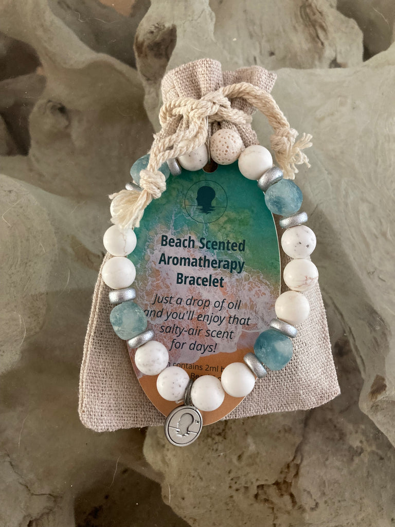 Sea Glass Collection - Beach Scented Aromatherapy Bracelet – BEACH HEAD ...